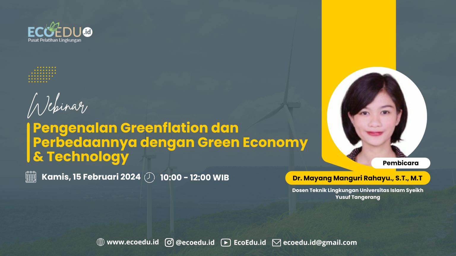 Webinar 60 Pengenalan Greenflation dan Perbedaanya dengan Green Economy ...
